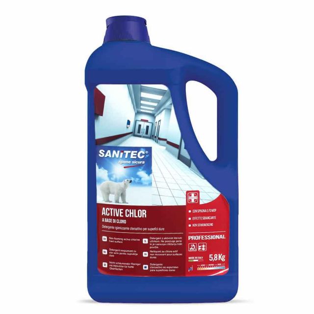 Active Chlor Gel detergente cloro attivo Sanitec 1L - PapoLab